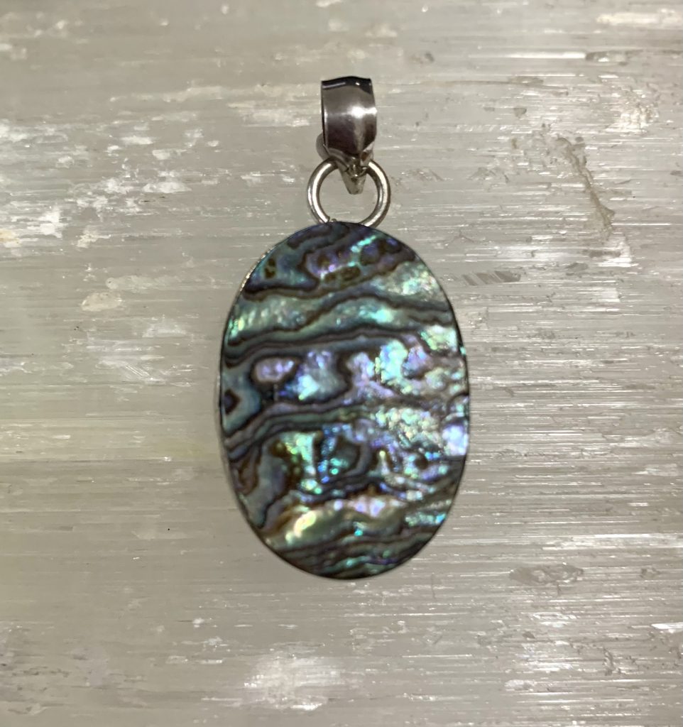 Silver Paua Shell Pendant - Mortal Temple